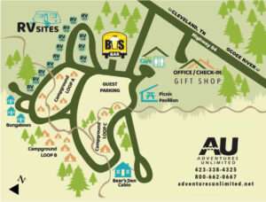 Ocoee River Cabins & Campground in Ocoee TN, Book Early